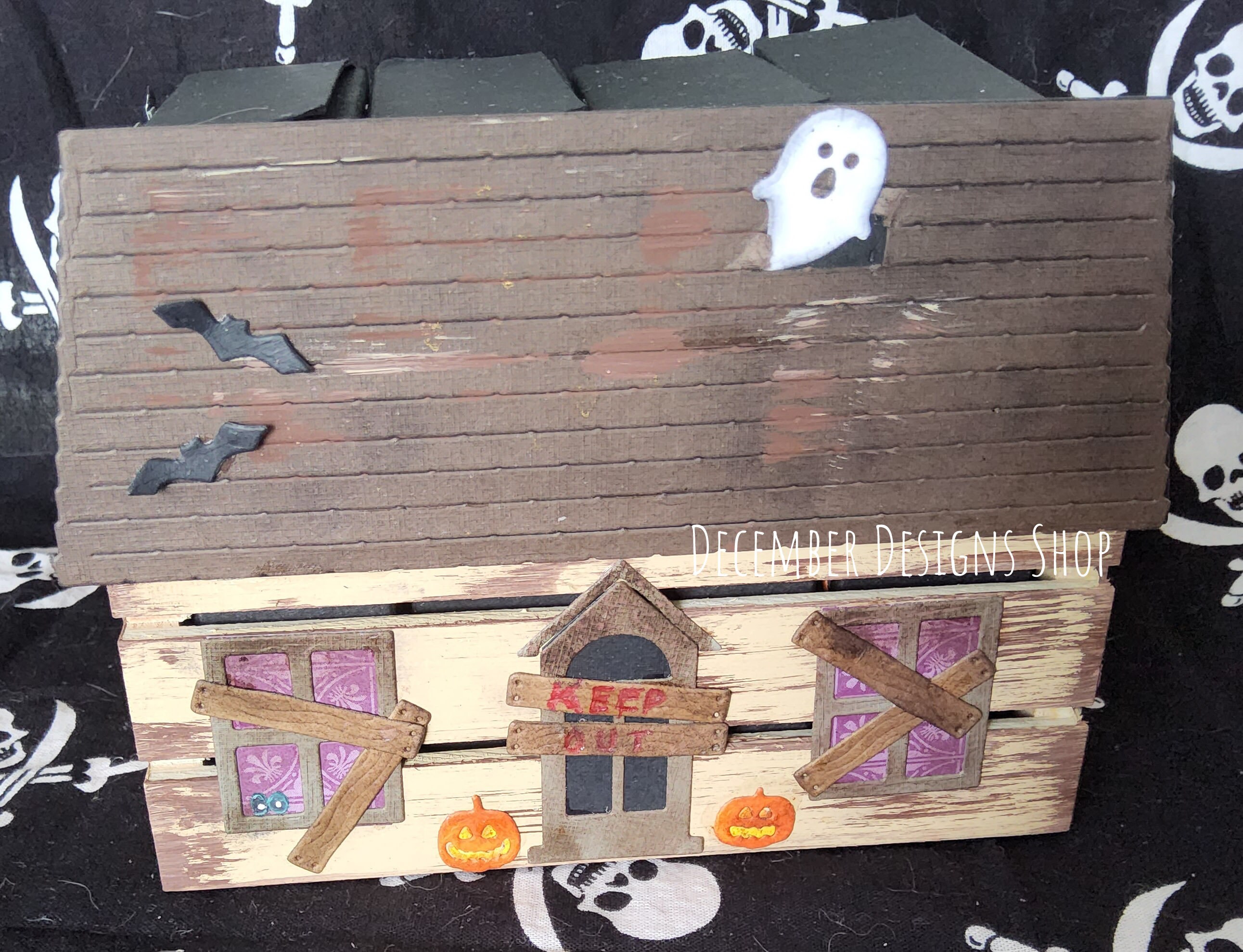 Small Haunted House Crate With Gift Boxes - Etsy