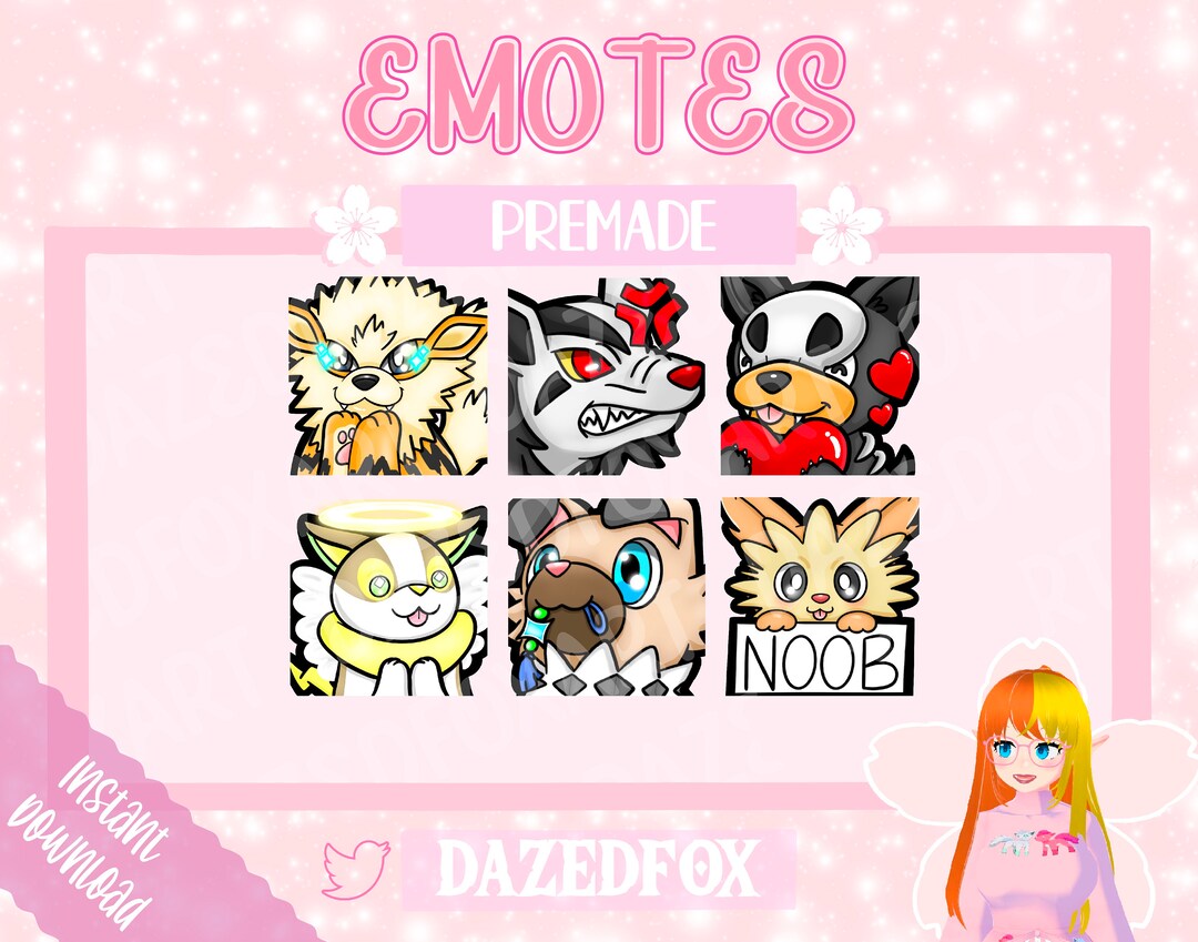 Doggo Pokemon Emote Set - Etsy