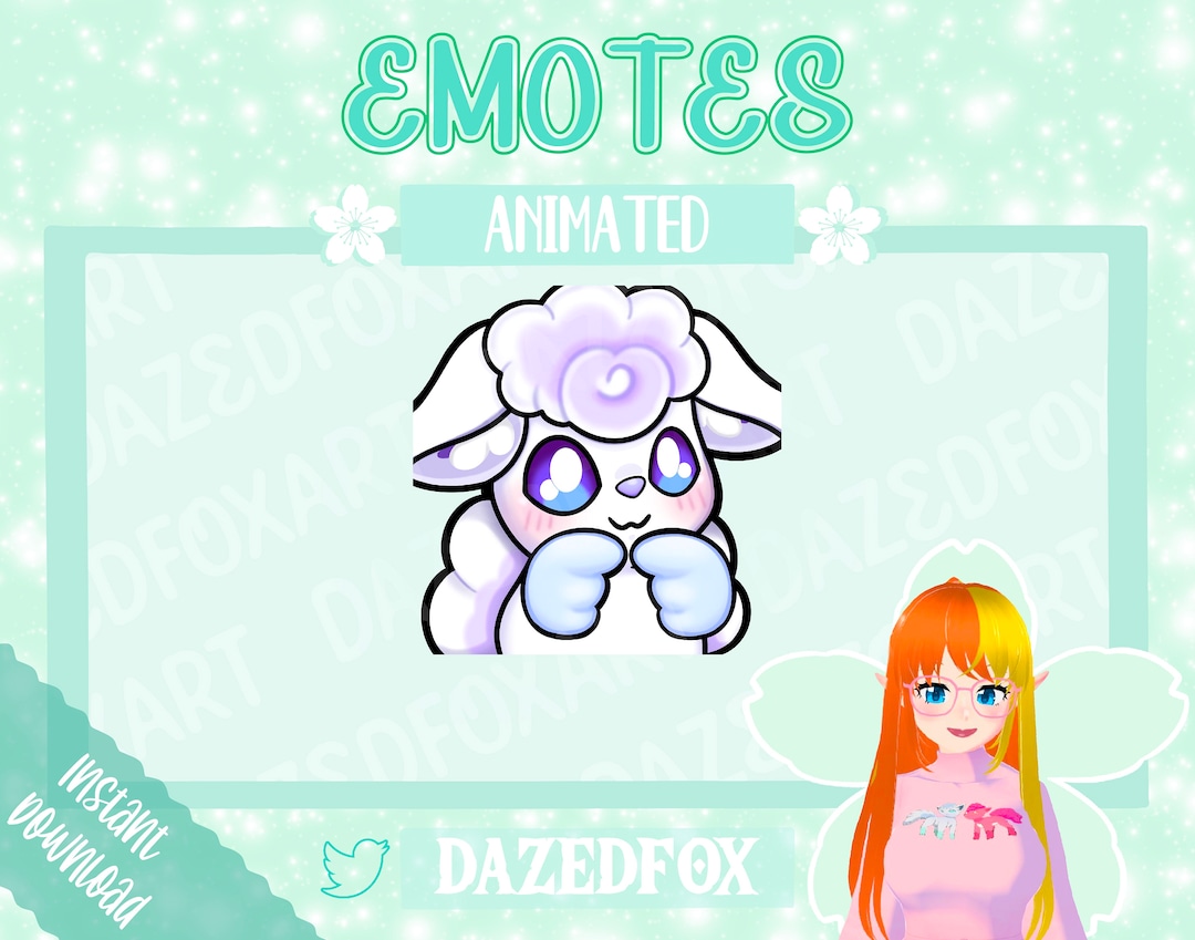Shiny Vulpix Uwu Animated Emote - Etsy