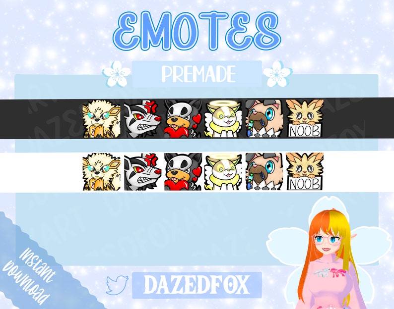 Doggo Pokemon Emote Set - Etsy
