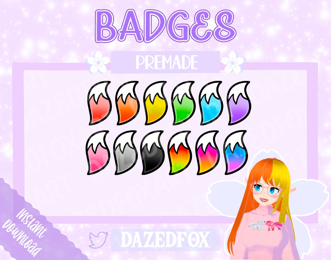 Fox Tail Badges - Etsy