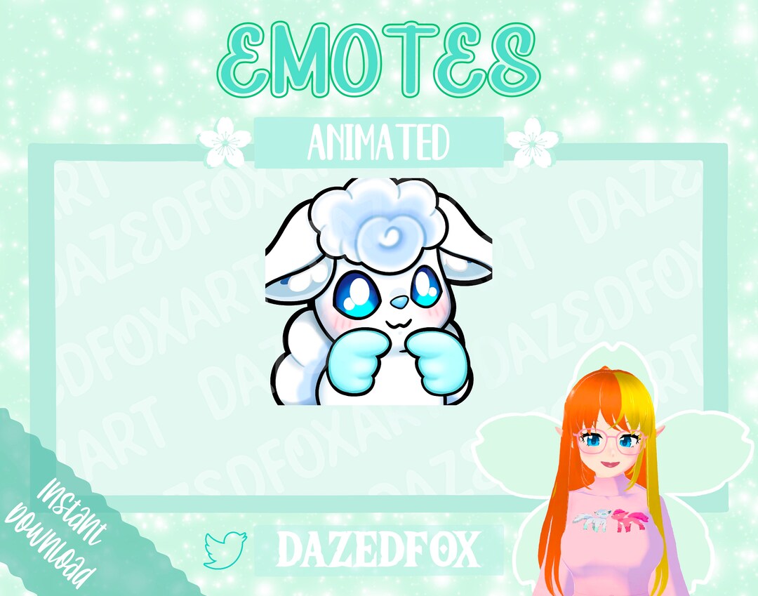 Vulpix Uwu - Animated Emote - Etsy