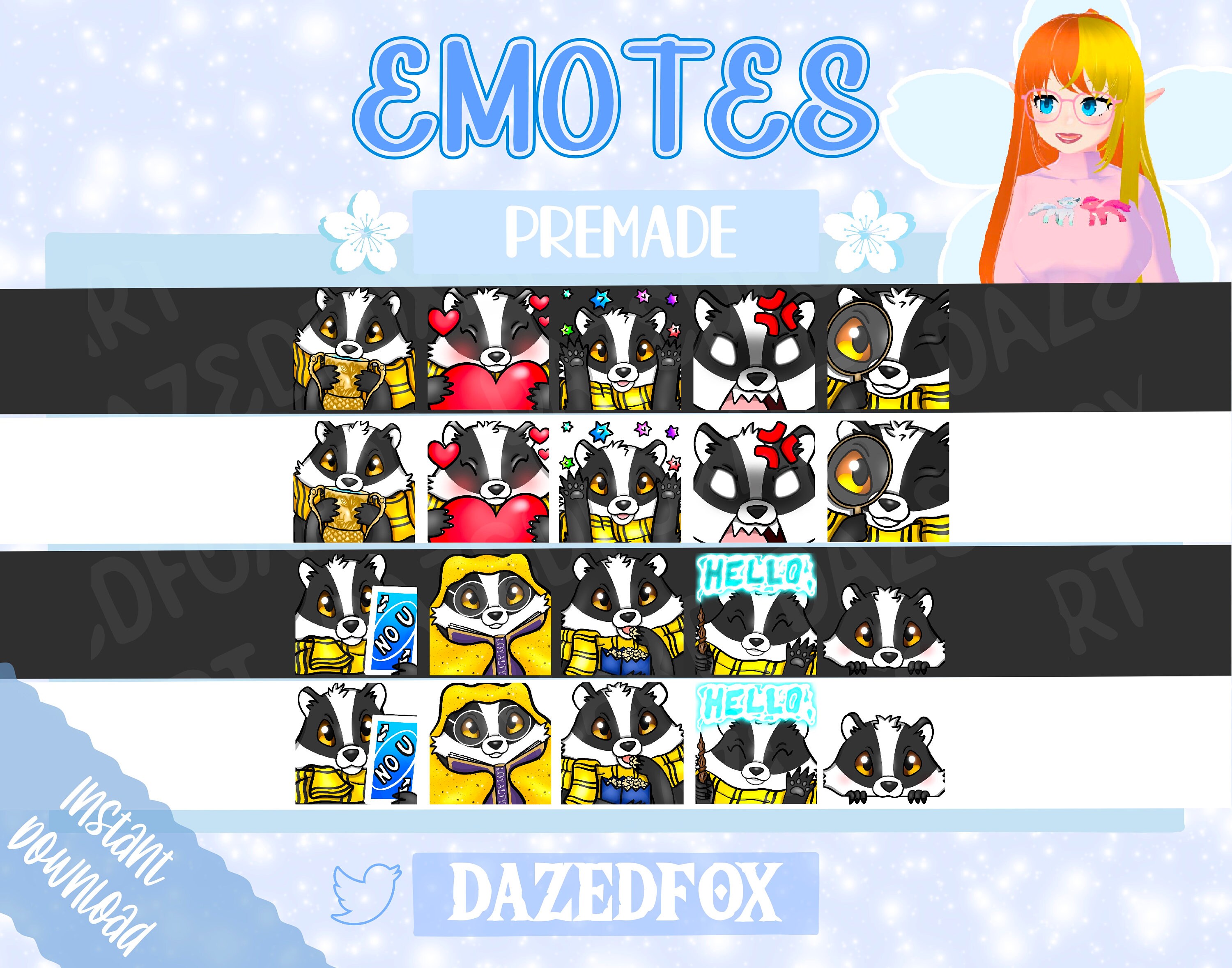 Loyalty Badger Emote Set - Etsy