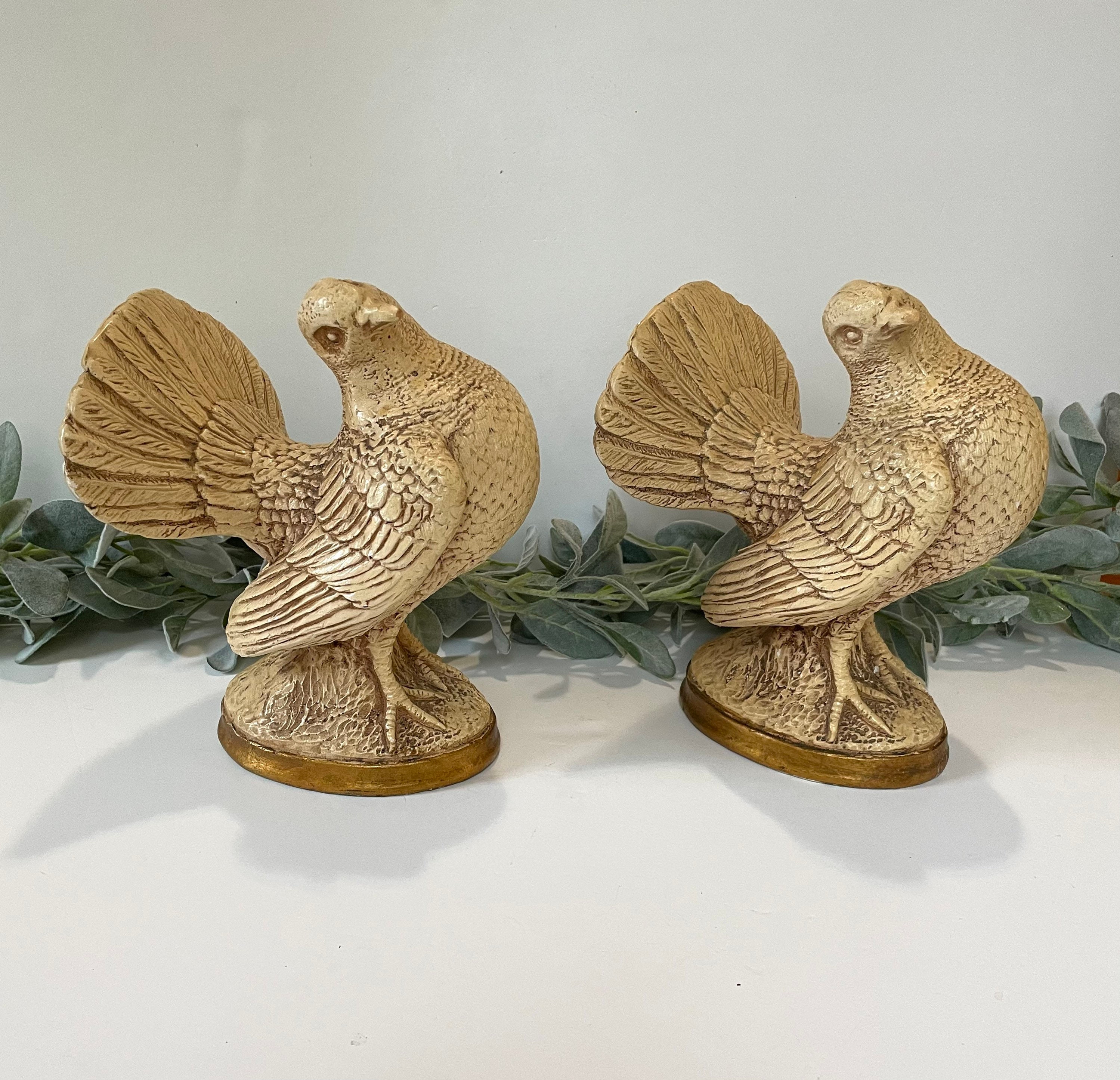 Jaru Dove Figurines Jaru Pottery Sculptures Collectibles | Etsy