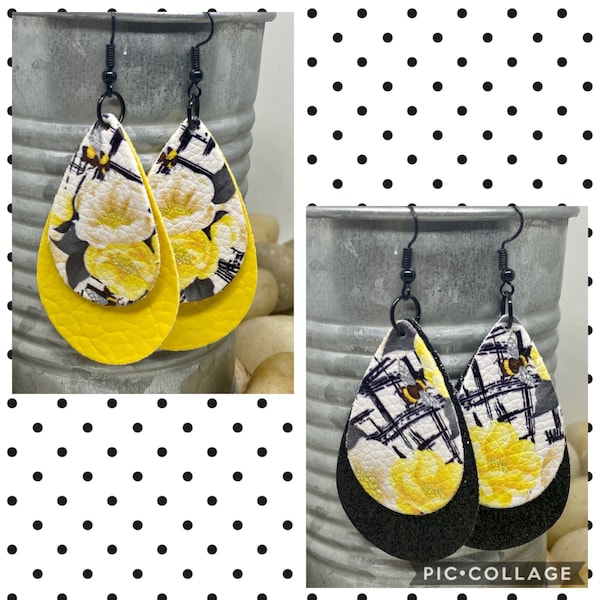 Yellow Earrings - Etsy