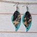Christmas Plaid Earrings Plaid Leather Earrings Leopard - Etsy