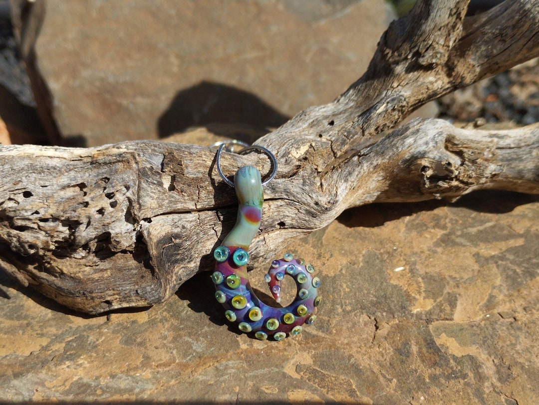 Pendant Octopus Tentacles in Iridescent Colors Made of Reichenbach ...
