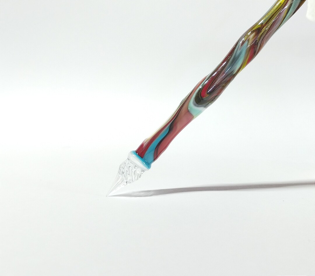 Glass Pen XL Made of Murano and Lauscha Glass Including a Shelf - Etsy