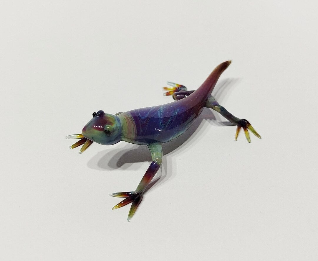 Lizard Gecko Sculpture Made of Reichenbach Glass - Etsy