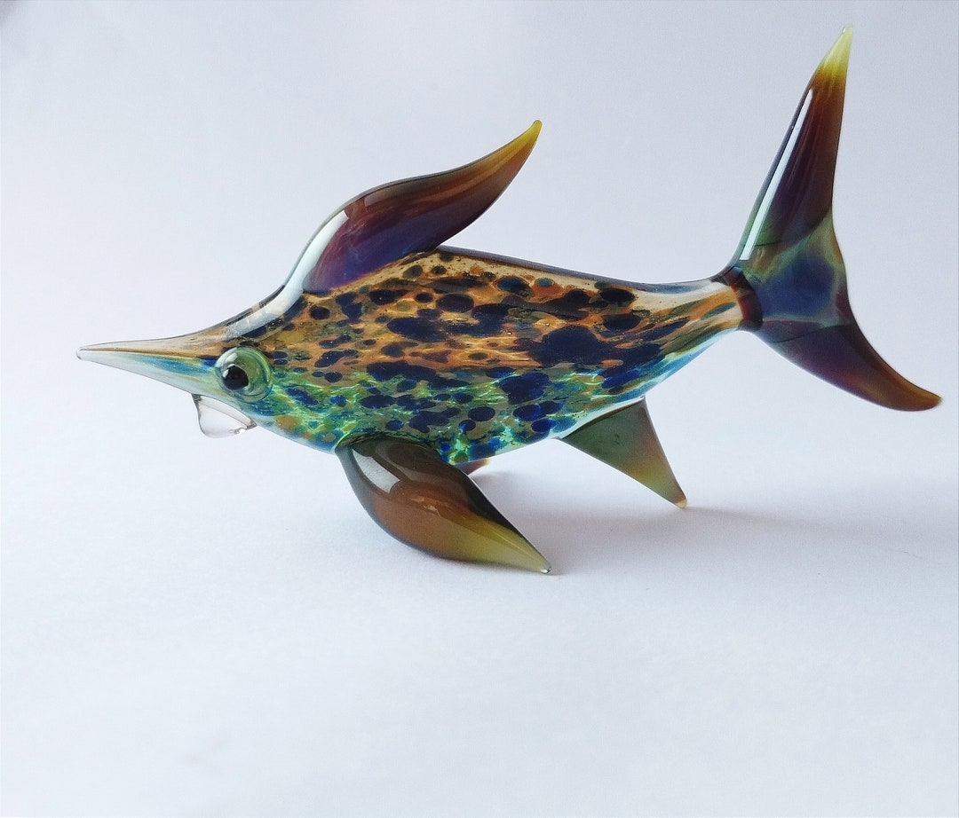 Fish Sculpture in Iridescent Colors Made of Reichenbach and Murano ...