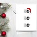 Christmas Card for Dog Lovers, Dog Christmas Greeting Card, Note Cards ...