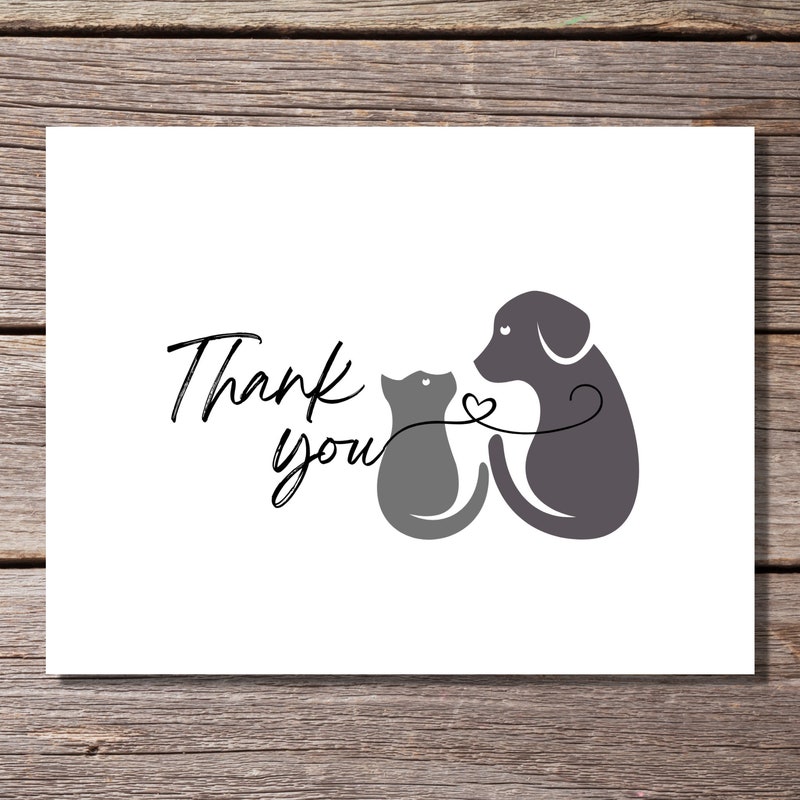 Dog Thank You Note - Etsy