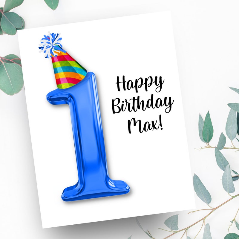 First Birthday Card - Etsy