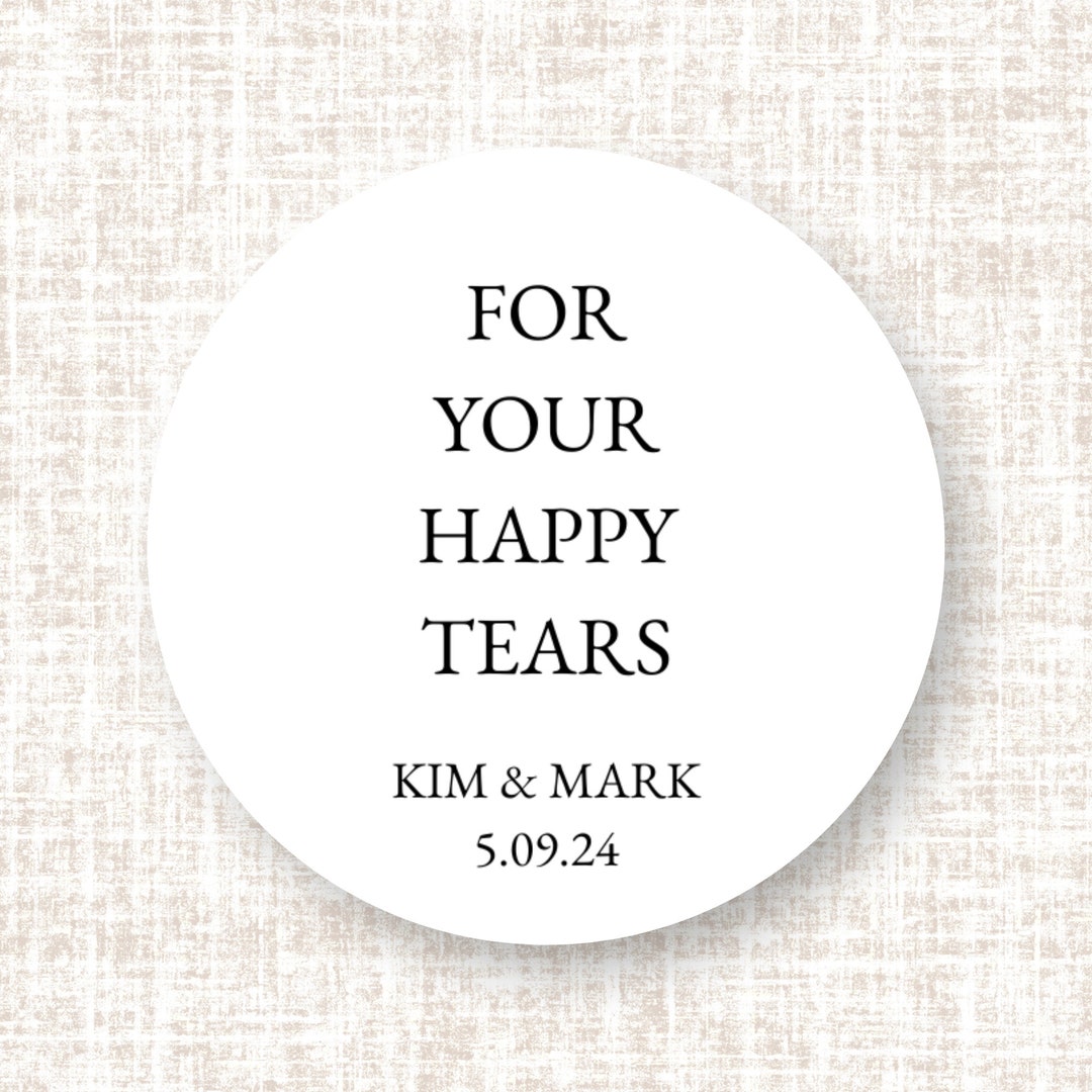 Personalized Tissue Packet Sticker, for Your Happy Tears Sticker ...