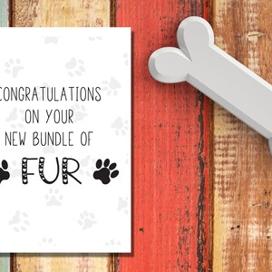 Printable Pet Adoption Card, Congratulations on the Adoption of New Pet ...