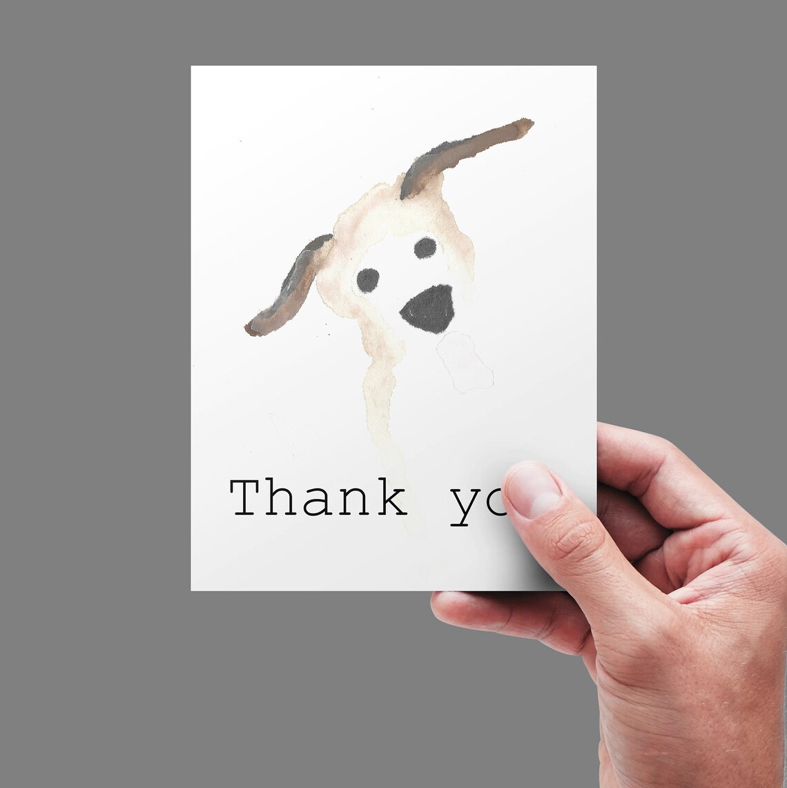 Thank You Notes With Dogs Blank Note Cards Dog Greeting | Etsy