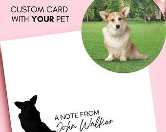 Poodle Dog Note Card Set of 10 in White or Light Ivory With Matching ...