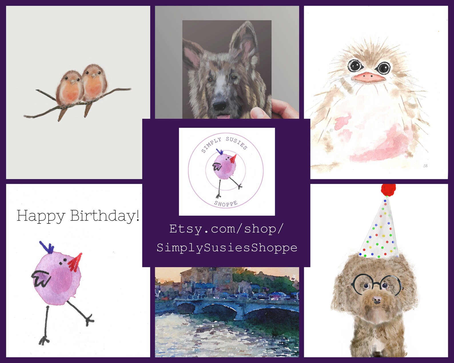 Thank You Notes With Dogs Blank Note Cards Dog Greeting | Etsy