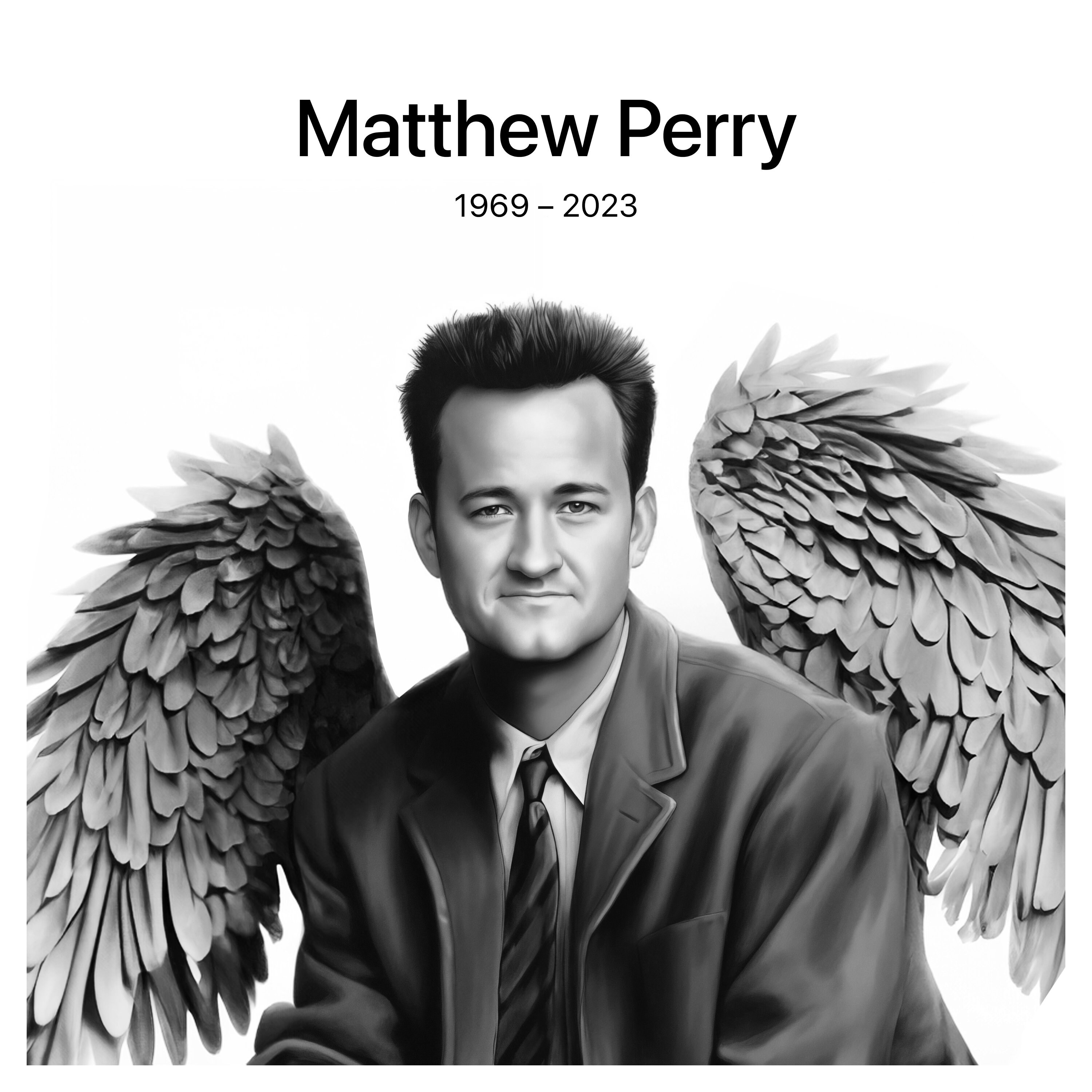 RIP Matthew Perry Friends RIP Chandler Bing Poster Matthew - Etsy