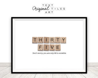 35th Birthday Poster - Etsy