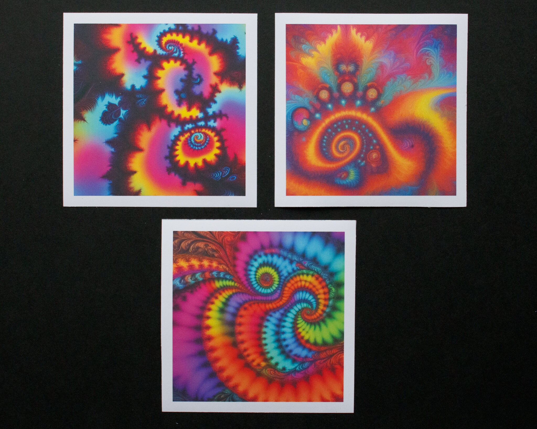 4 Square Fractal Sticker Pack SET OF 3 - Etsy