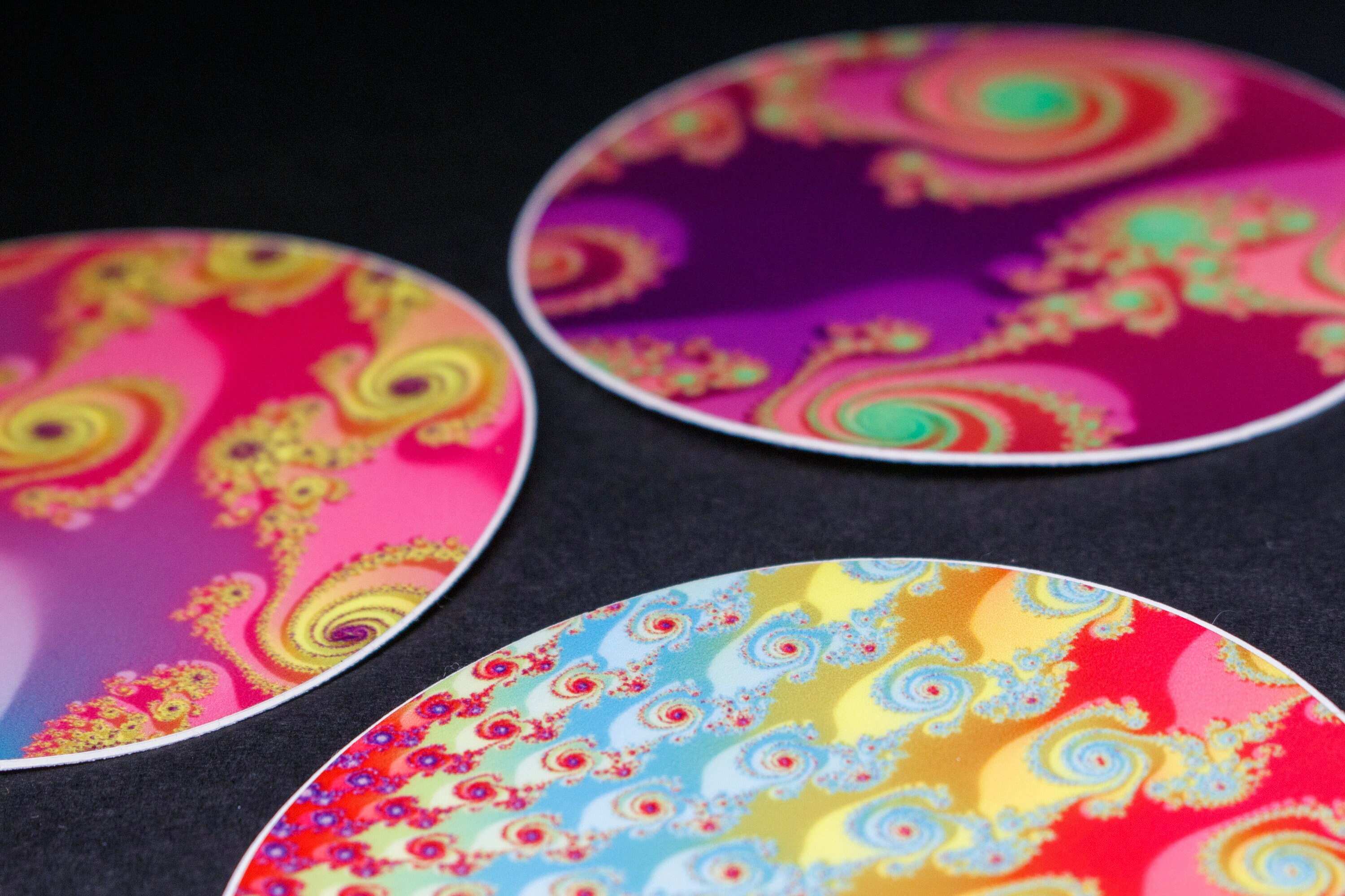 3" Fractal Sticker Pack (SET OF 3) - Etsy