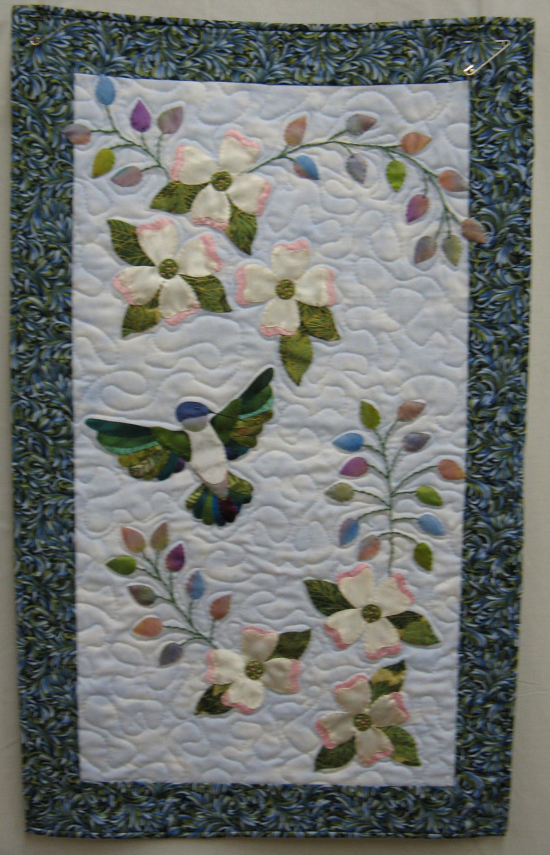 Dogwood Blossom and Hummingbird - Etsy