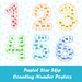 Pastel Star Skip Counting Number Posters - Etsy