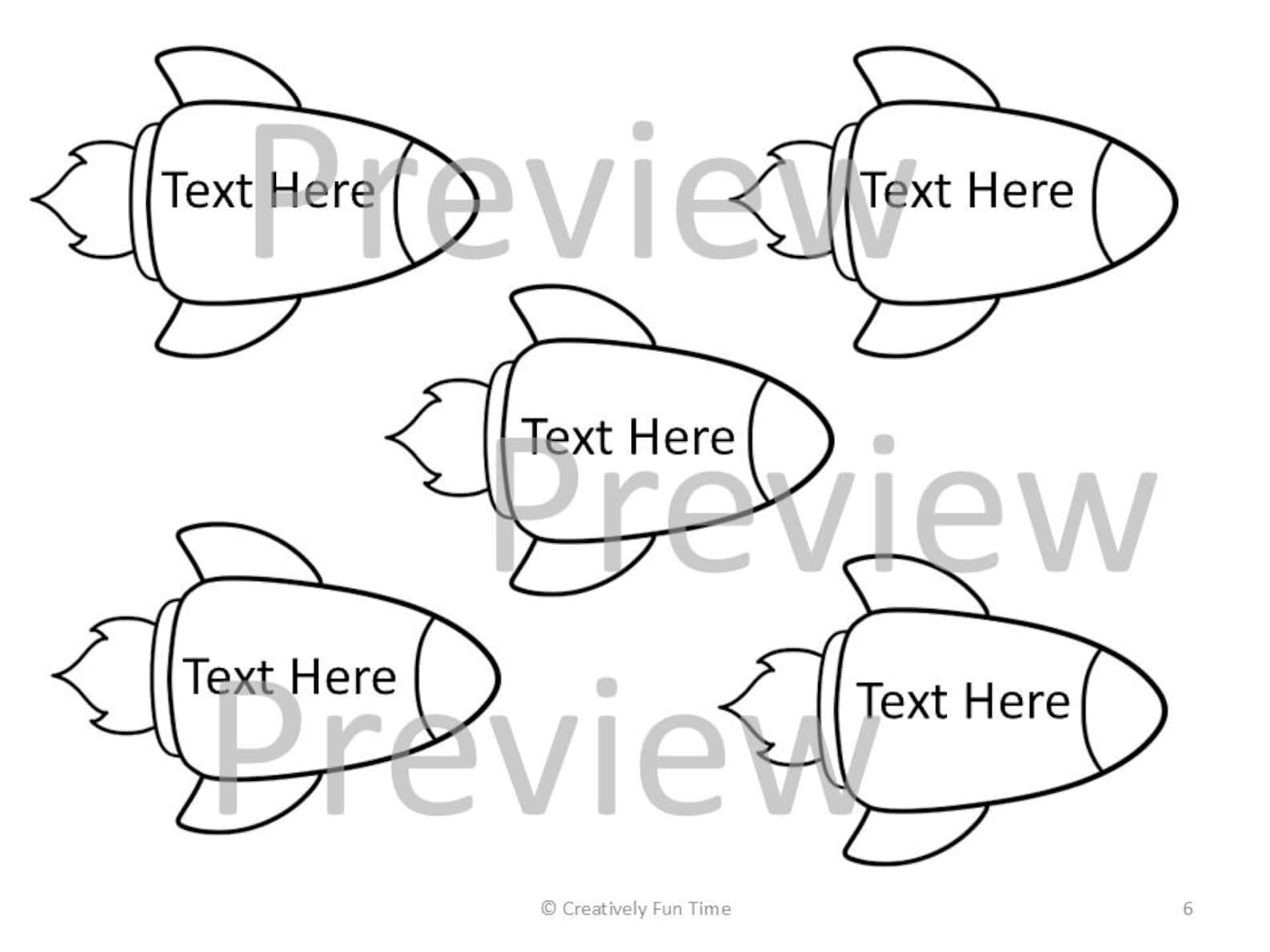 Editable Spaceship Name Tags: Printable Classroom Decor (digital ...