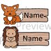 Editable Woodland Animal Name Tags: Printable Classroom Decor (digital ...