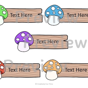 Editable Mushroom Name Tags: Printable Classroom Decor (PDF ...