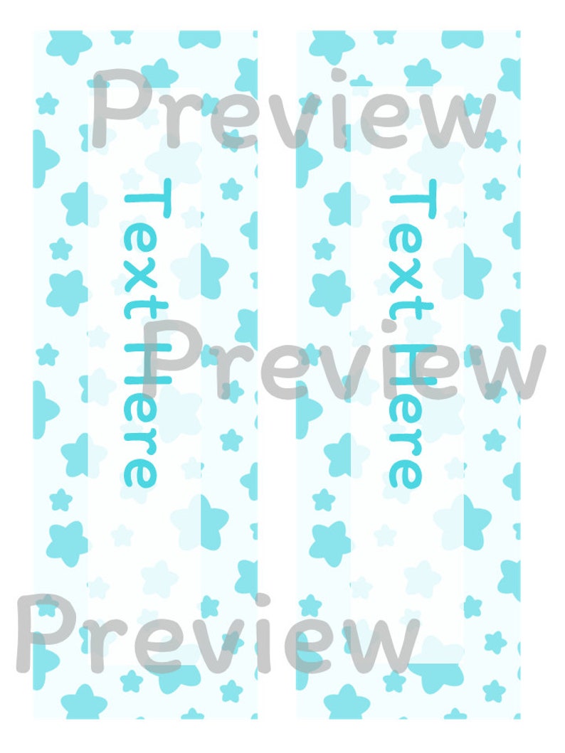 Editable Pastel Star Binder and Spine Covers - Etsy