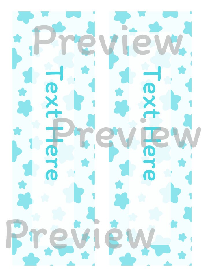 Editable Pastel Star Binder and Spine Covers - Etsy