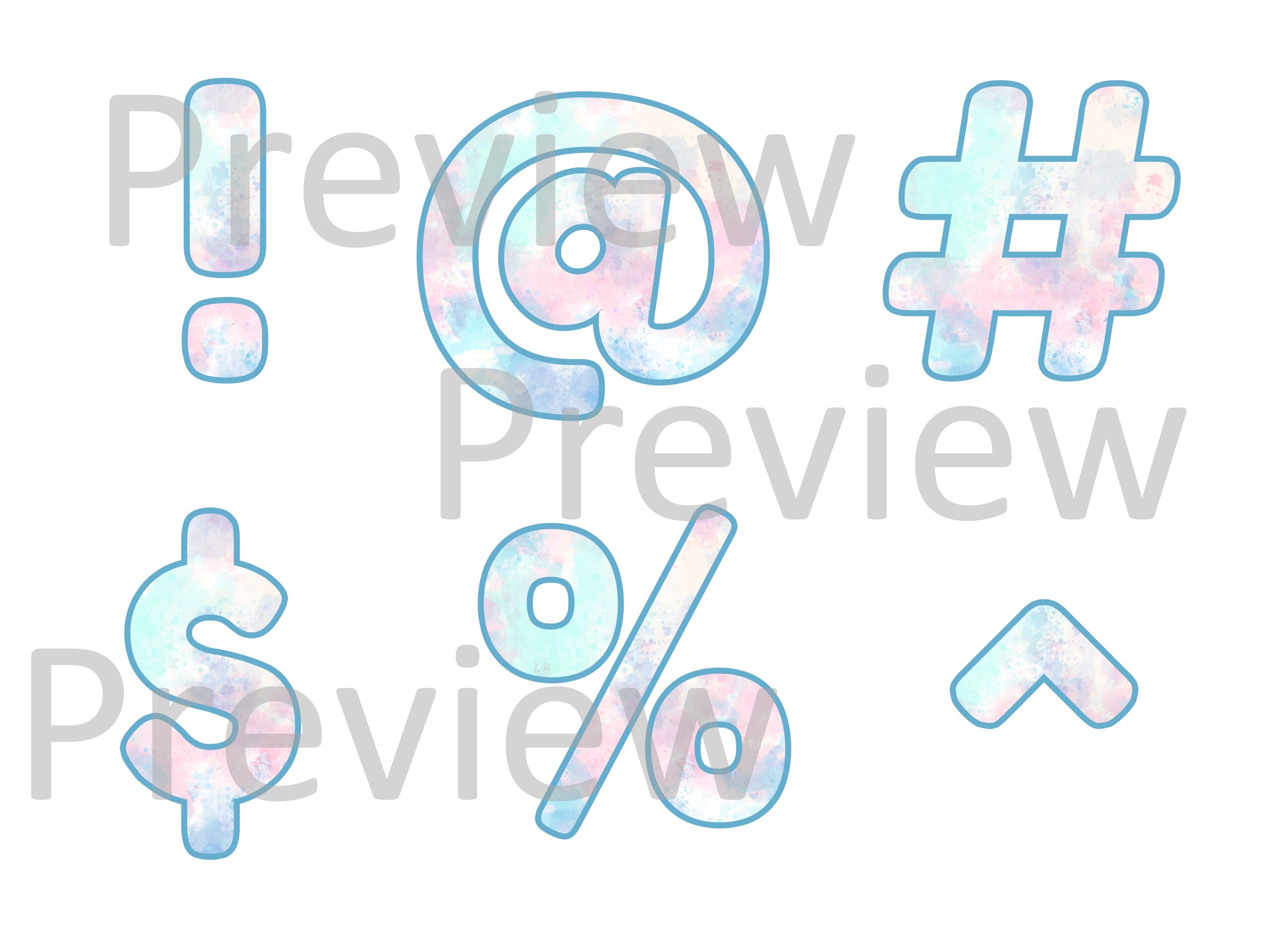 Watercolor Bulletin Board Letters - Etsy