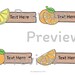 Editable Fruit Name Tags - Etsy