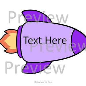 Editable Spaceship Name Tags: Printable Classroom Decor (digital ...