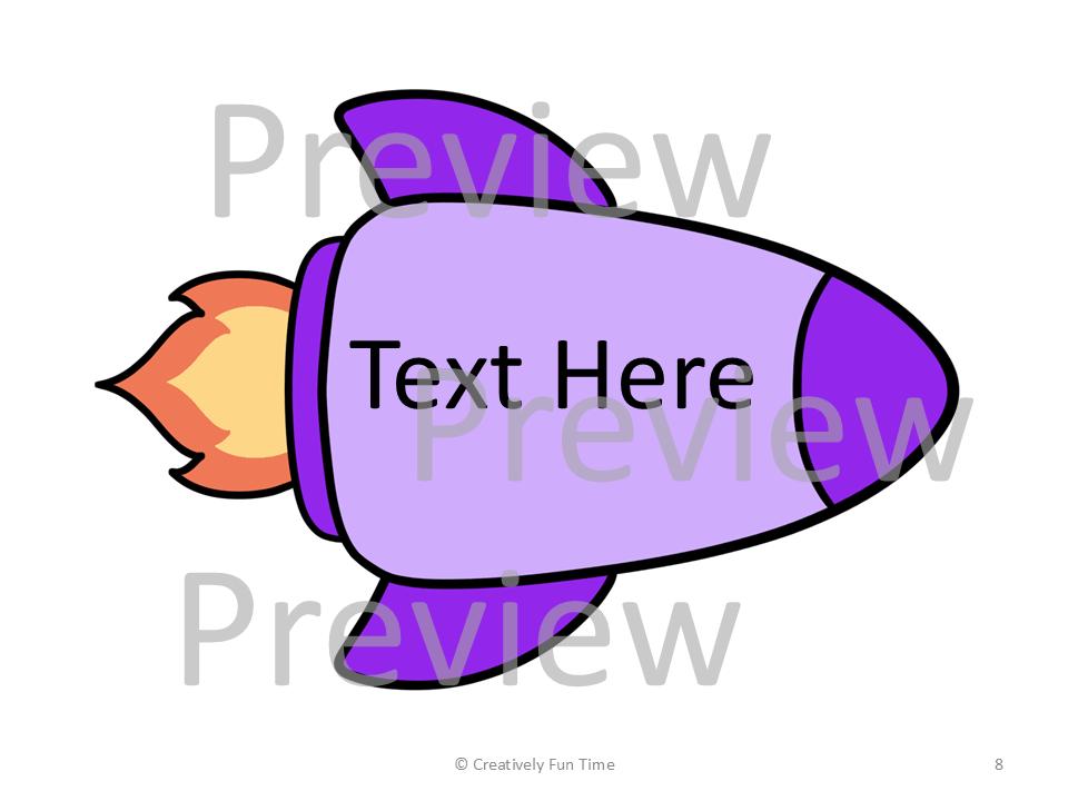 Editable Spaceship Name Tags: Printable Classroom Decor (digital ...
