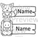 Editable Woodland Animal Name Tags: Printable Classroom Decor (digital ...