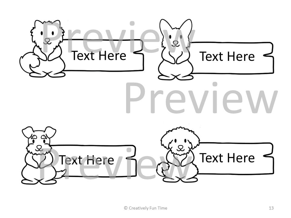 Editable Dog Name Tags - Etsy