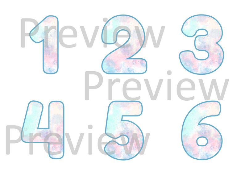 Watercolor Bulletin Board Letters - Etsy