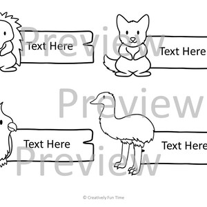 Australian Animal Name Tags: Printable Classroom Decor (digital Product ...