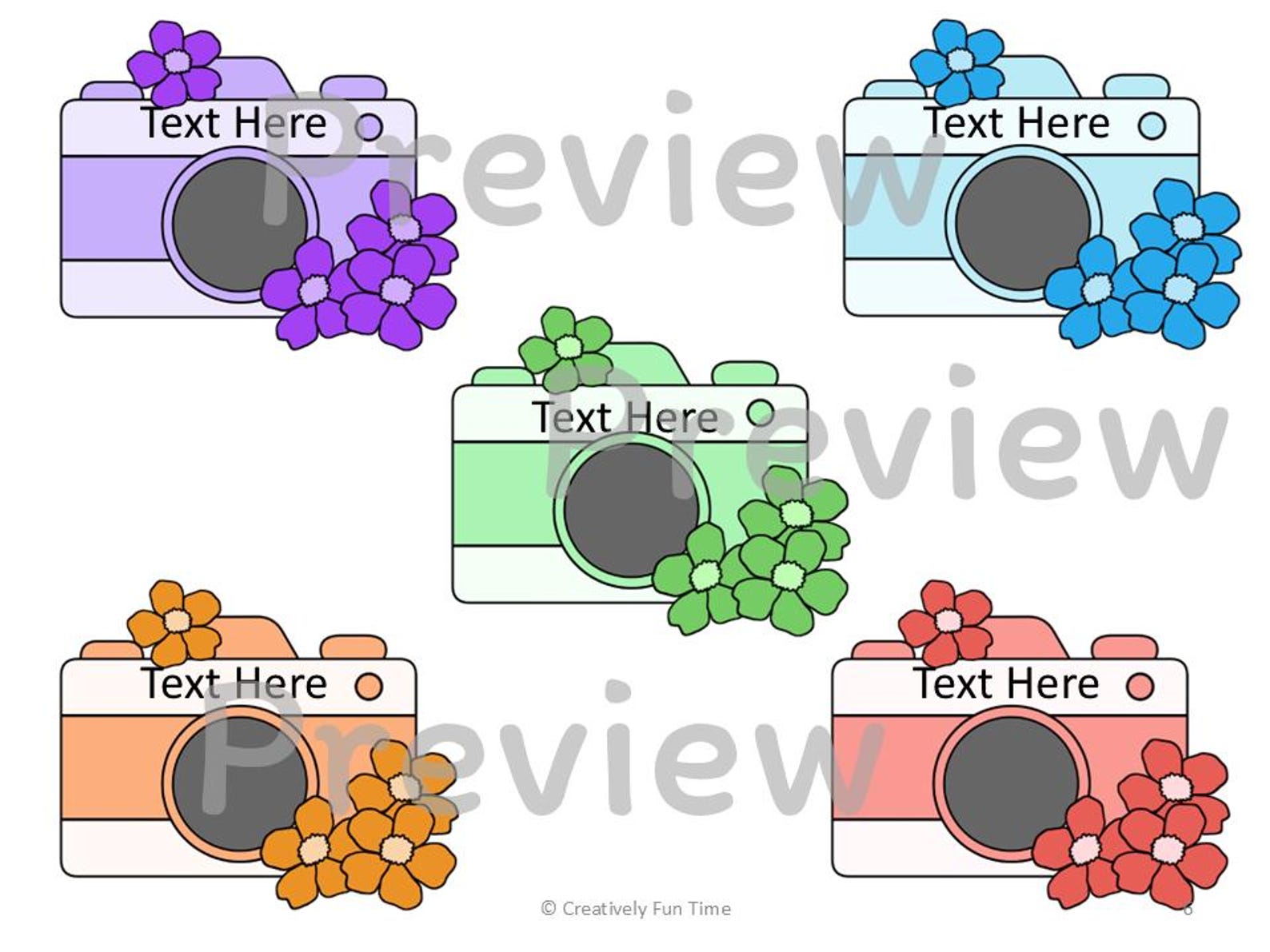 Camera Name Tags: Editable Printable Classroom Decor (digital Product ...