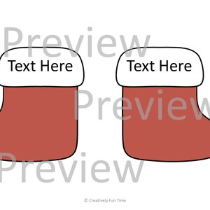 Editable Christmas Stocking Name Tags: Printable Classroom Decor (PDF ...