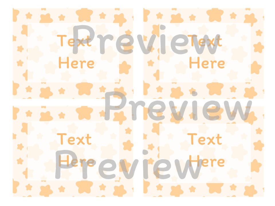 Editable Pastel Stars Name Tags - Etsy