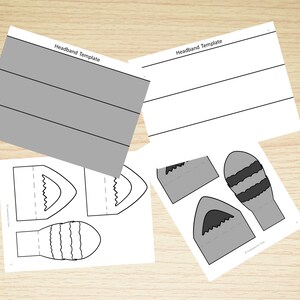 Printable Paper Animal Hat Racoon Ears and Tail - Etsy