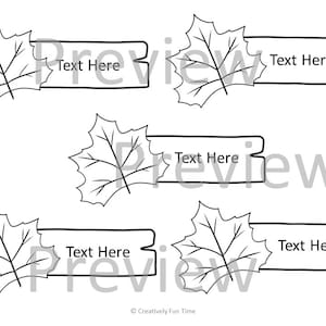Editable Autumn Leaves Name Tags - Etsy