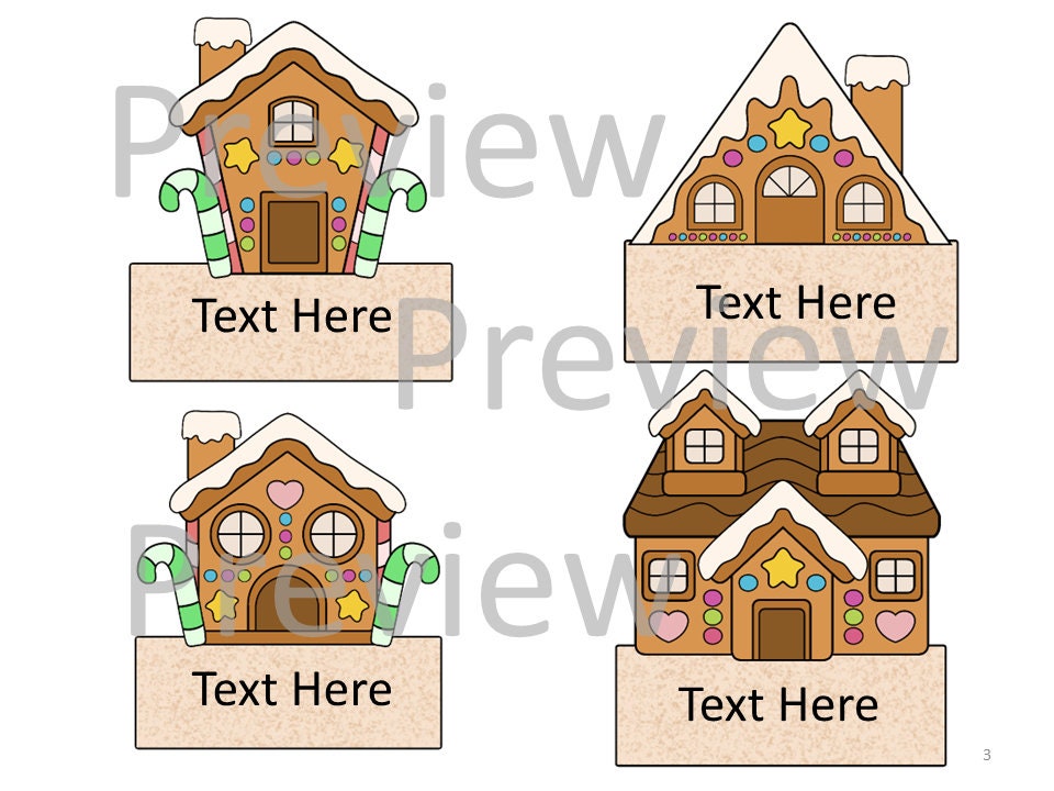 Editable Gingerbread House Name Tags: Printable Classroom Decor (PDF ...