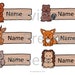 Editable Woodland Animal Name Tags: Printable Classroom Decor (digital ...