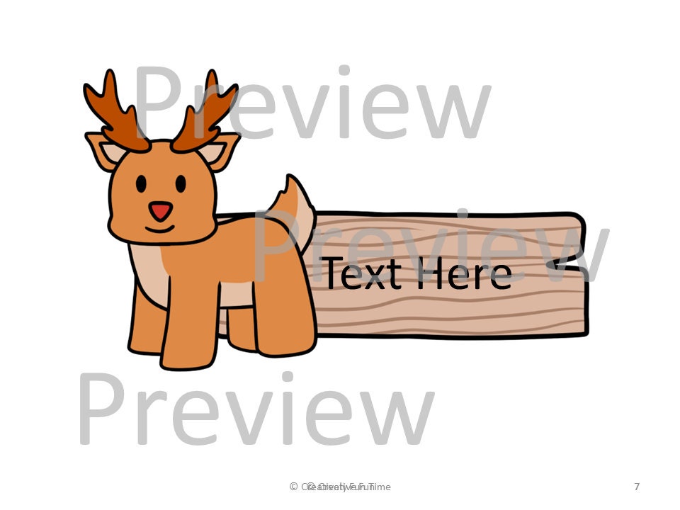 Editable Reindeer Name Tags: Printable Classroom Bulletin Board Decor ...