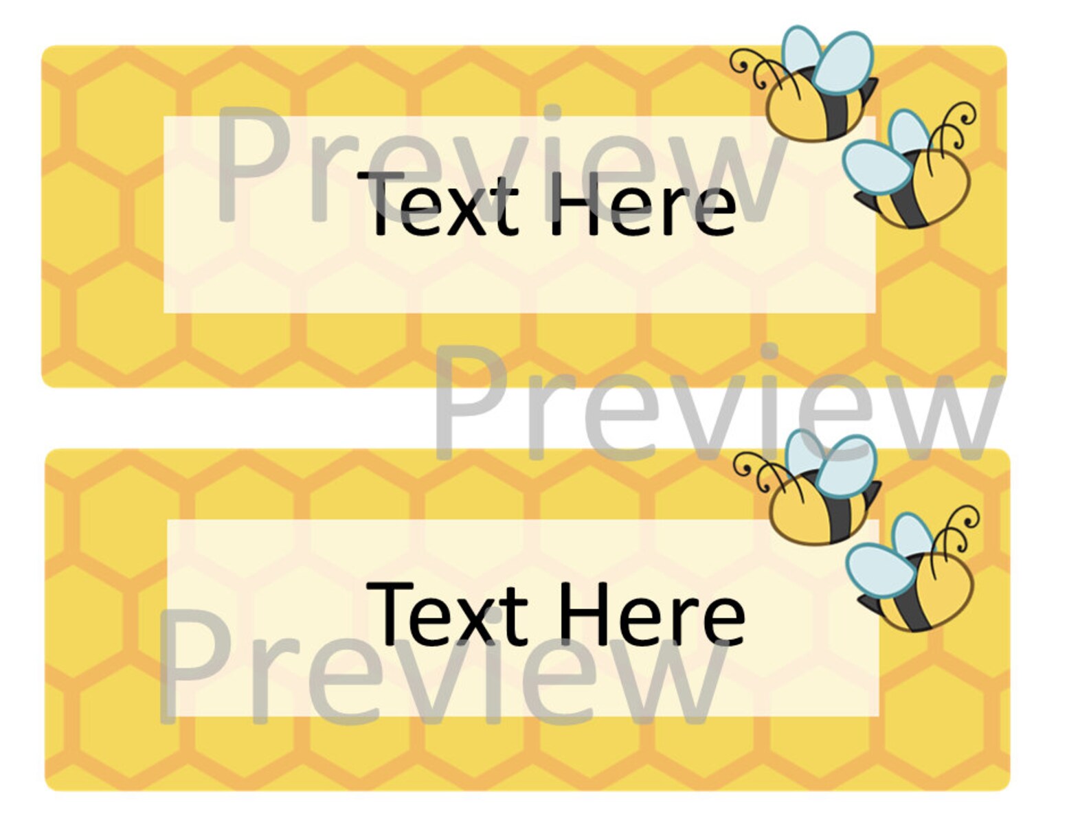 Editable Bee Name Tags: Printable Classroom Decor (digital Product Only ...